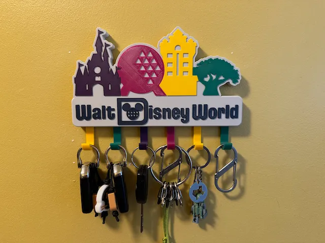 Walt Disney World Park Icons Key Hanger by dcv designs - MakerWorld