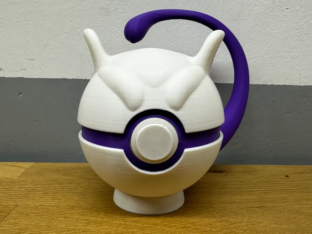 Mewtwo Ball - Pokemon - Pokeball Functional by Torikami MakerWorld ...
