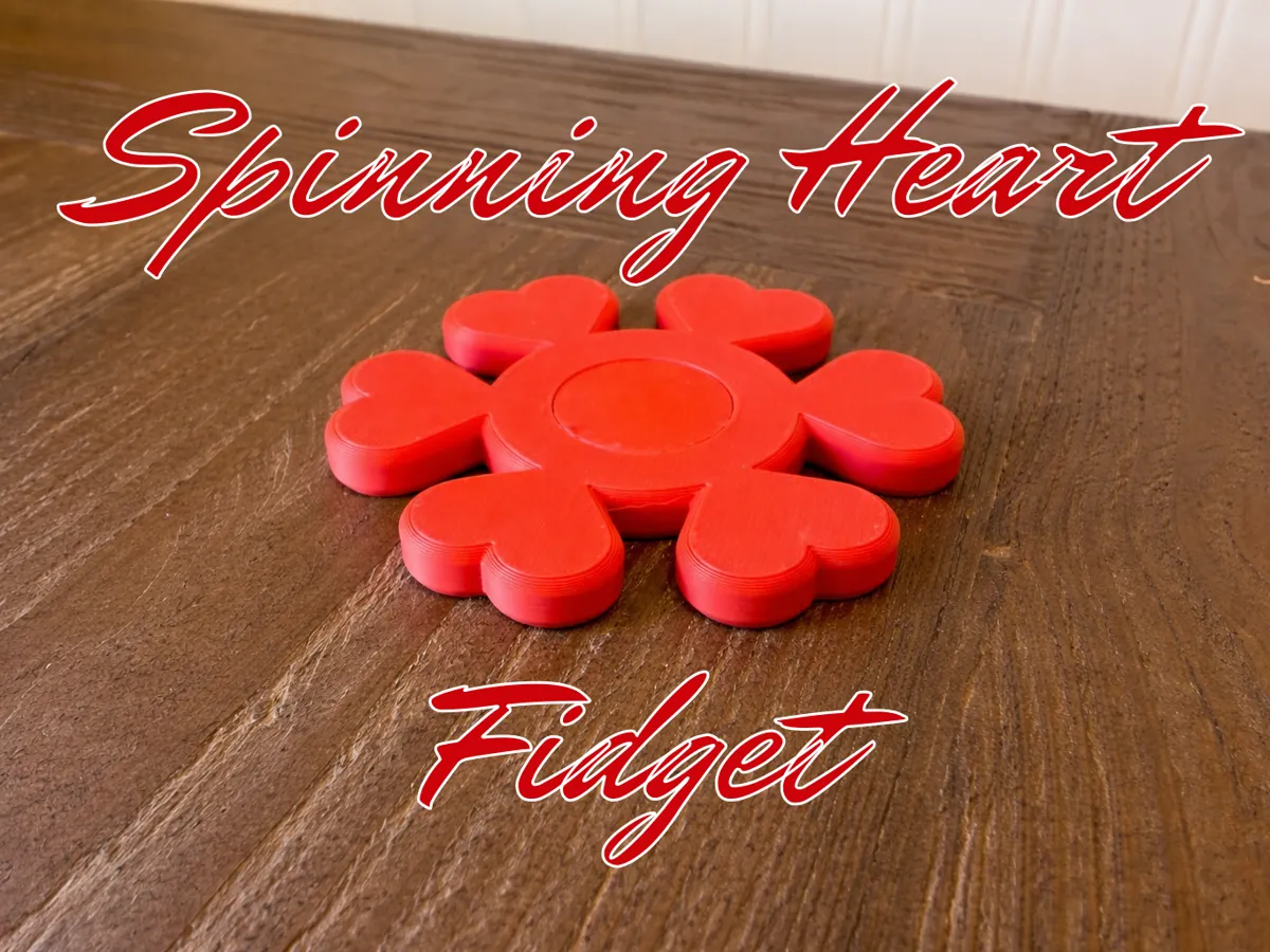Heart Fidget Spinner - Free 3D Print Model - MakerWorld