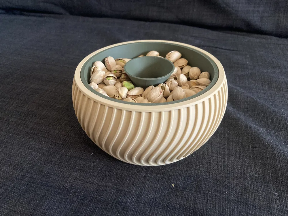 Stylish Pistachio Bowl V2 - Free 3D Print Model - MakerWorld