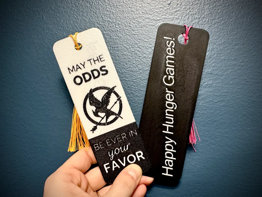 Hunger Games Bookmark - Double Sided - Free 3D Print Model - MakerWorld