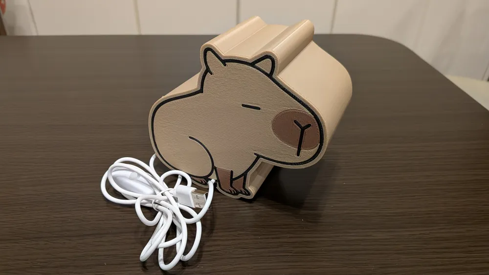 Capybara LED Lamp - Free 3D Print Model - MakerWorld