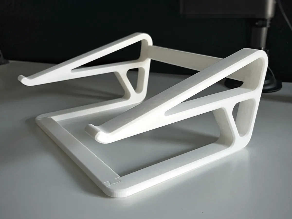 Laptop Stand with Keyboard Storage - Free 3D Print Model - MakerWorld