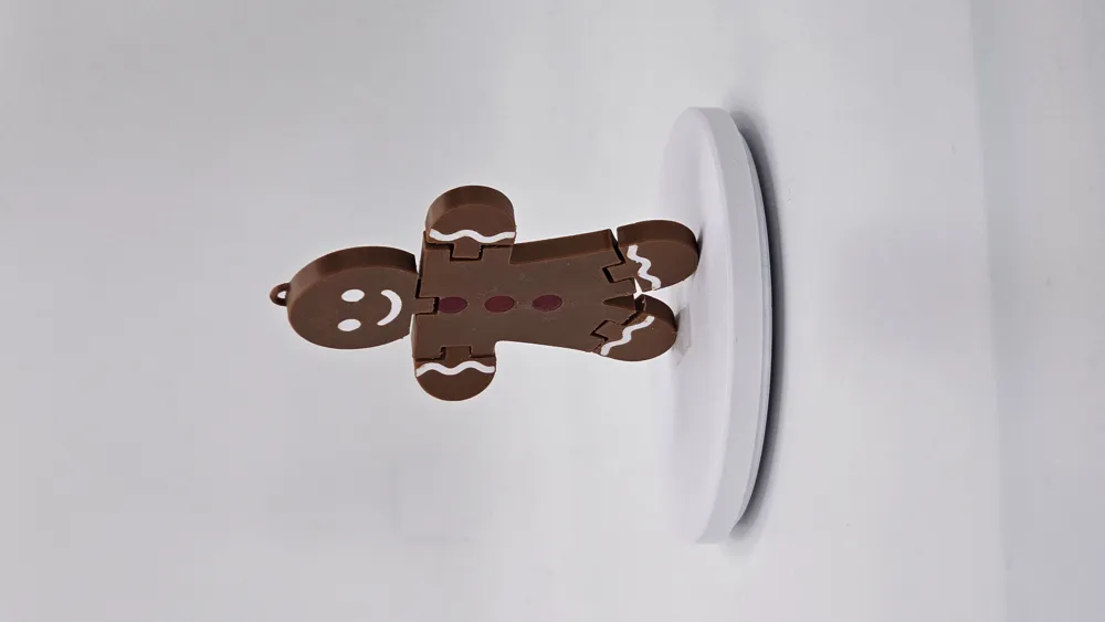 Gingey the Flexible Gingerbread Man - Free 3D Print Model - MakerWorld