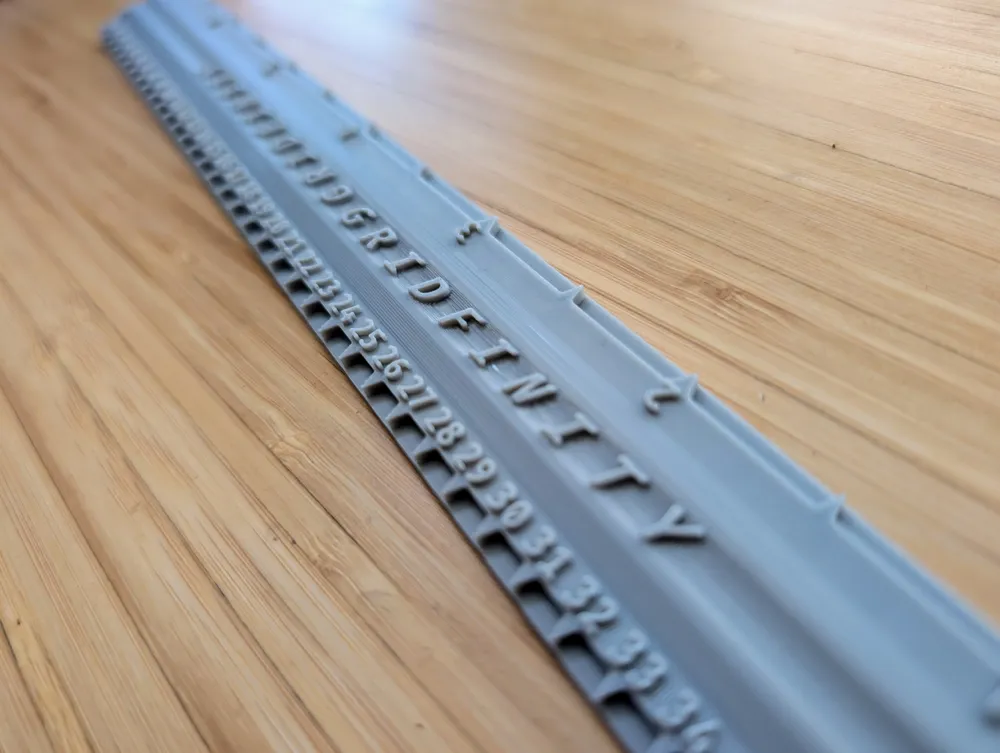 Gridfinity Ruler [7 Unit Length, Embossed Version] by engineering by ...