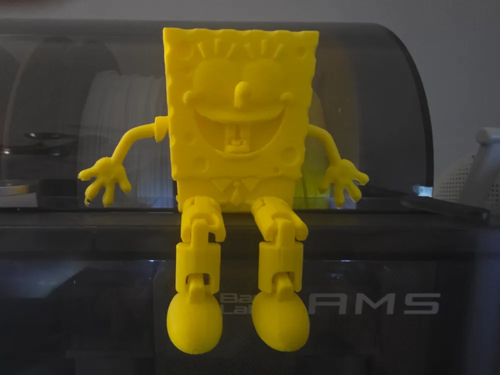 Articulated Spongebob is here! by Simple£D MakerWorld: Download Free 3D ...