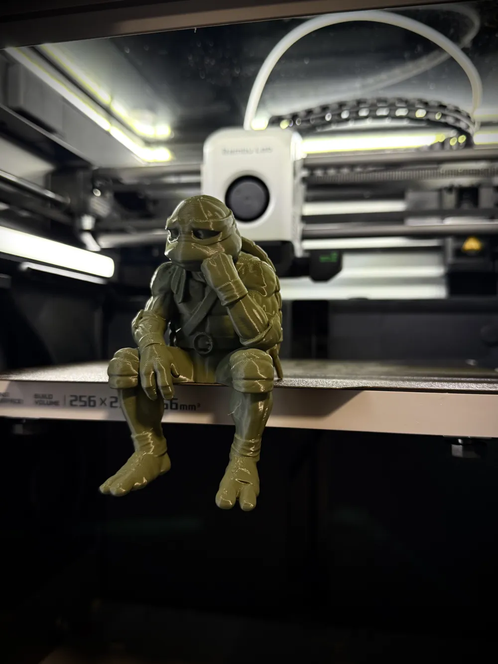 Sad Ninja Turtle - Raphael - On a ledge figurine! - Free 3D Print Model ...
