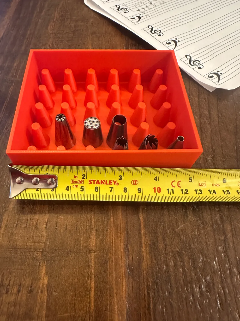 Piping tip organizer. 6 by 5 = 30 tips. small by JeffMcMuff - MakerWorld