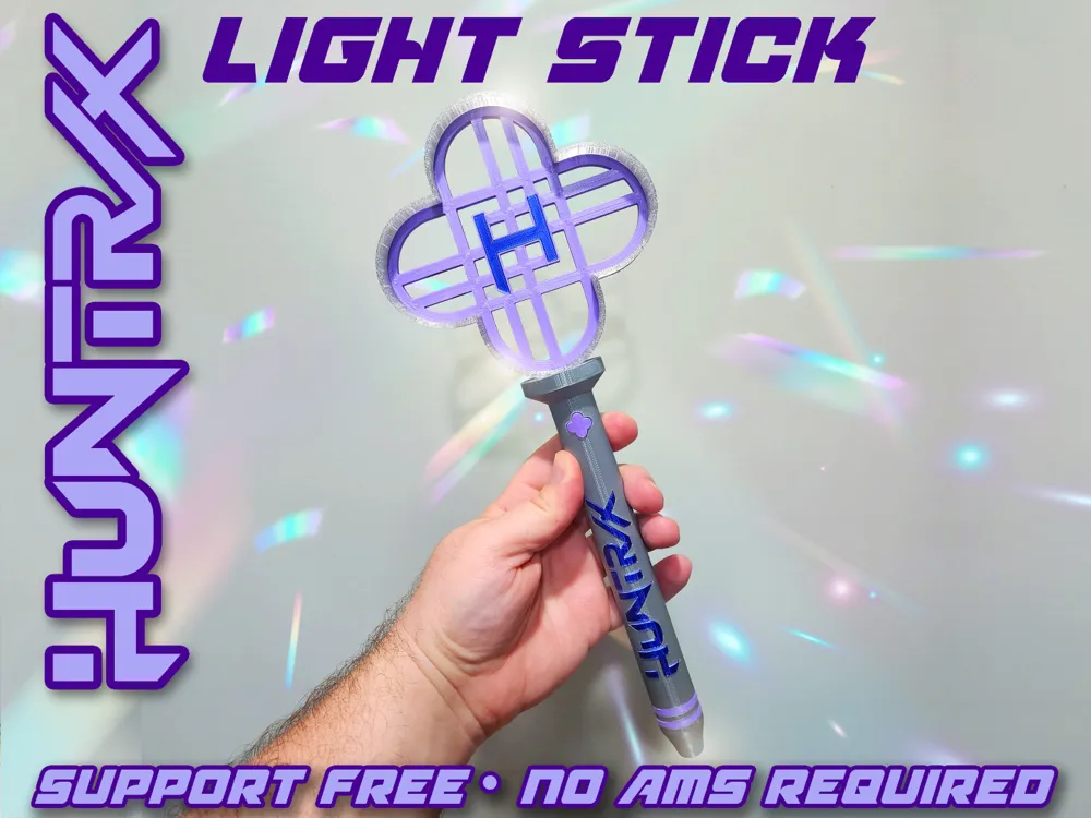 Huntrix Light Stick (KPop Demon Hunters) - Free 3D Print Model - MakerWorld