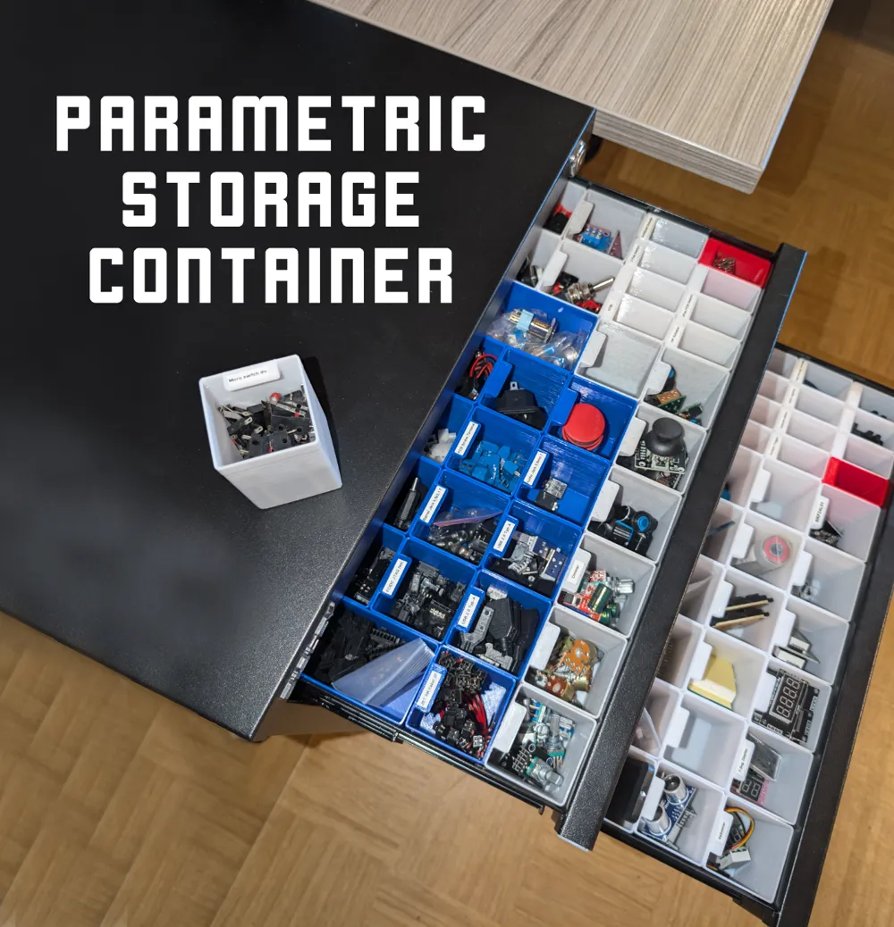 Assortment Box Storage Containers - PARAMETRIC by Yannic - MakerWorld