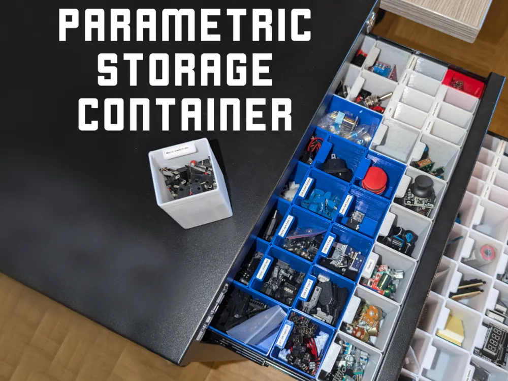 Assortment Box Storage Containers - PARAMETRIC by Yannic - MakerWorld