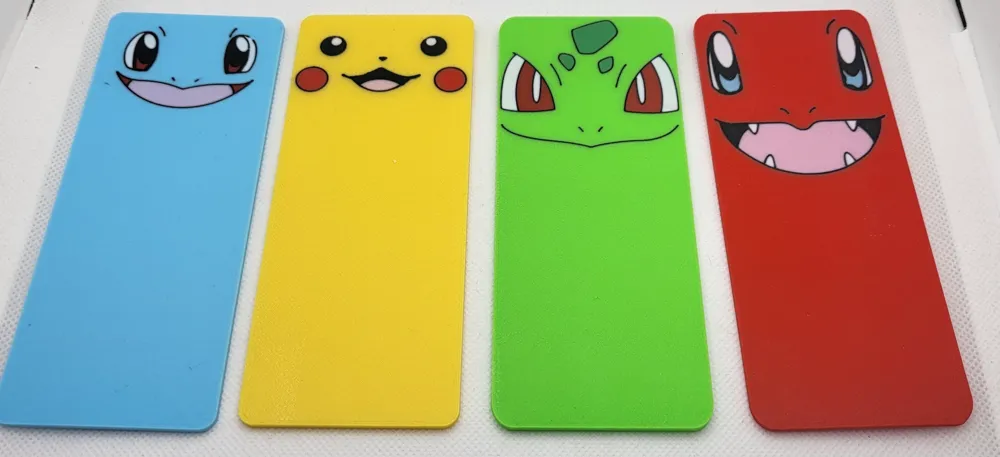 The OG Starter Pokemon Bookmark Set by PLAYERFORGE - MakerWorld