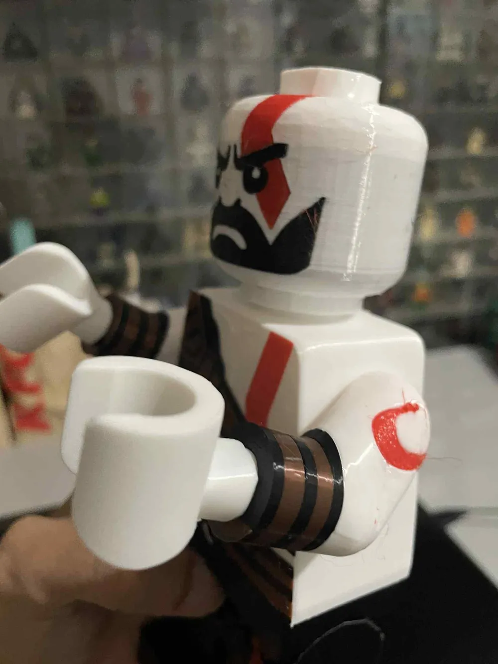 Big Brick God of War Kratos - Free 3D Print Model - MakerWorld