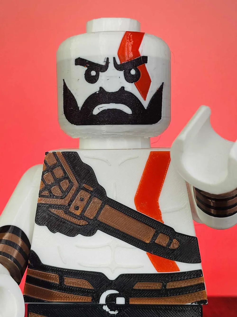 Big Brick God of War Kratos by Bimbowski MakerWorld: Download Free 3D ...