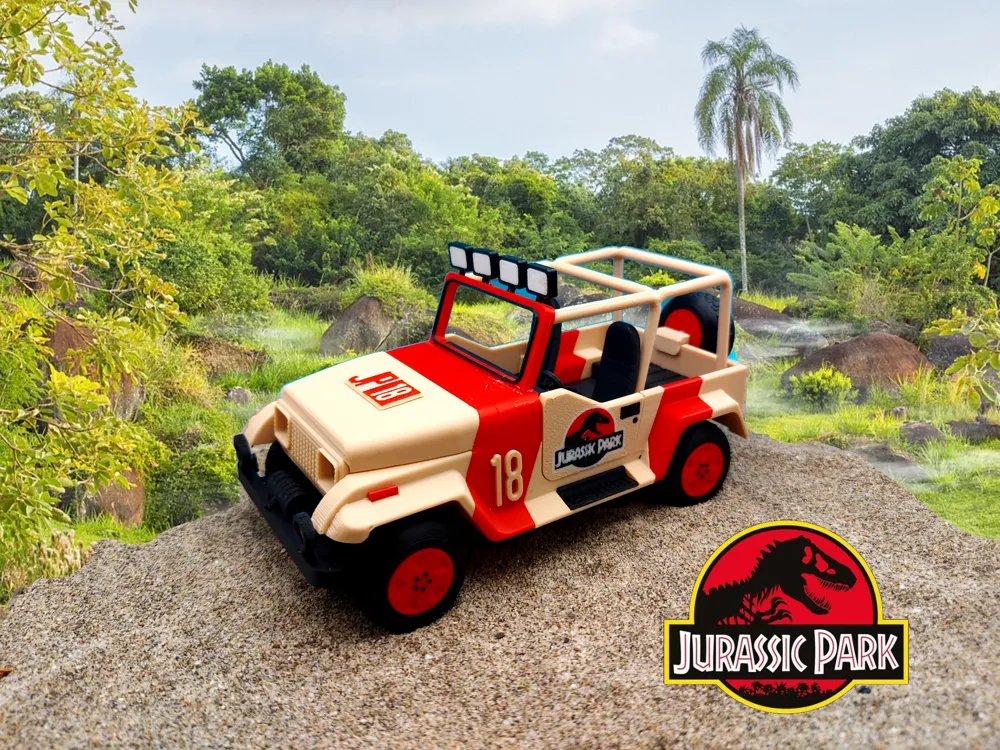Jurassik Park - Jeep by Savy_Maker MakerWorld: Download Free 3D Models
