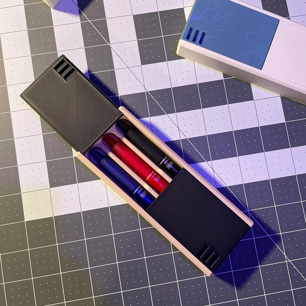 Slide Lid Pen Case by DoggoZed - MakerWorld