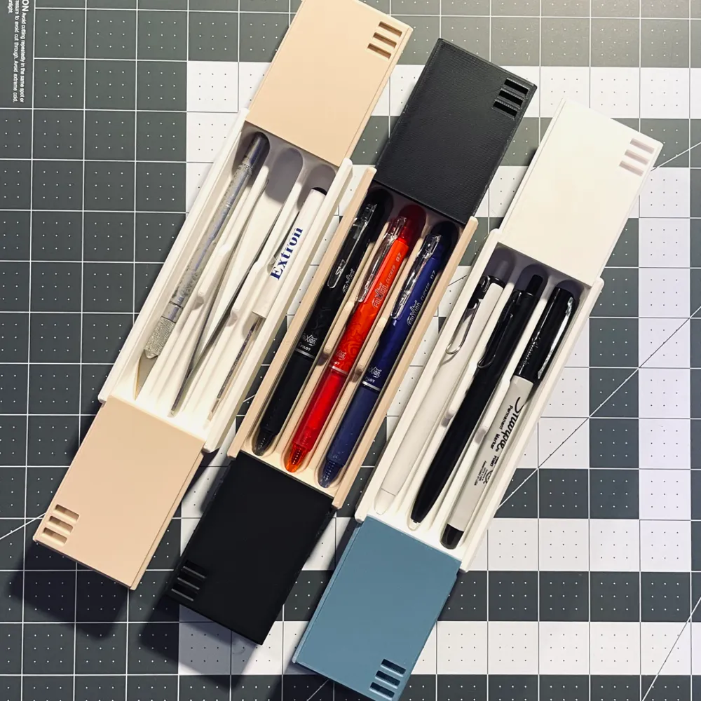 Slide Lid Pen Case by DoggoZed - MakerWorld