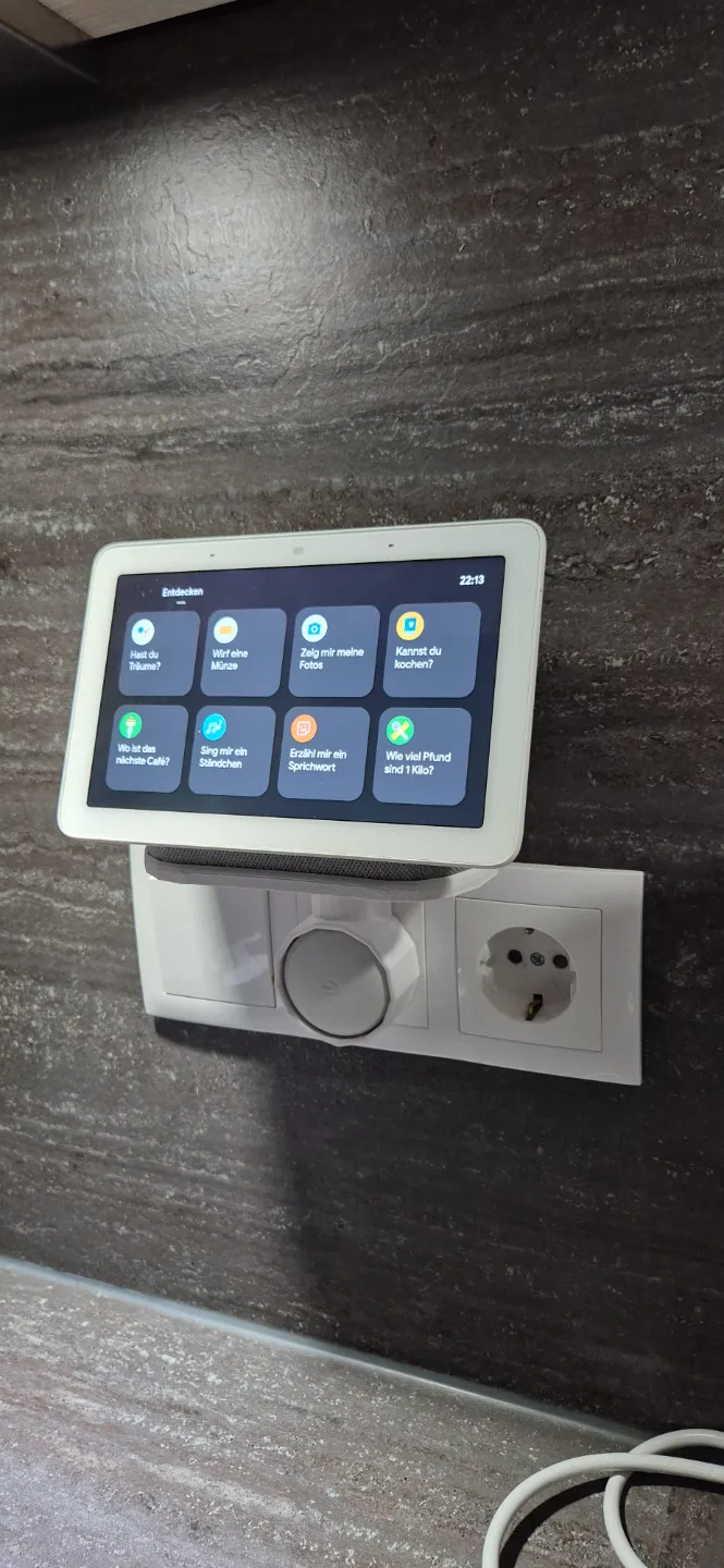 Google Home hub Outlet Holder by MG1991 - MakerWorld