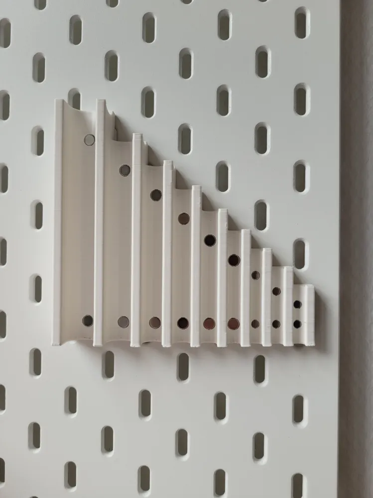 Ikea Skadis Wera keys magnetic mount by jcq0101 - MakerWorld