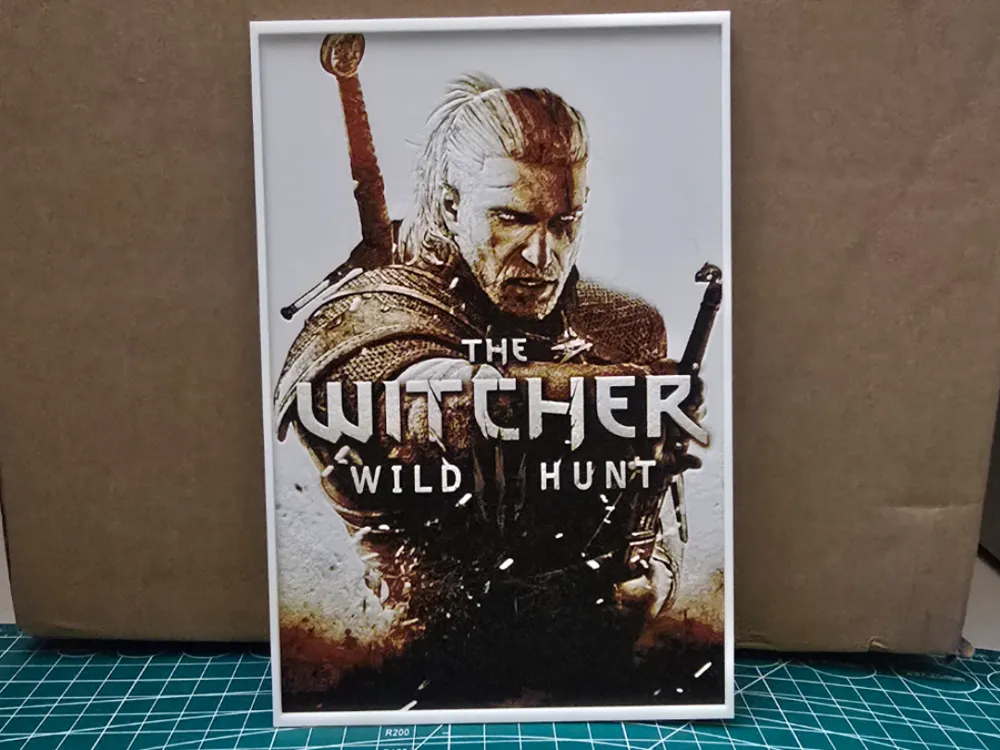 The Witcher 3 Poster - Hueforge Art by Lumpy3D - MakerWorld