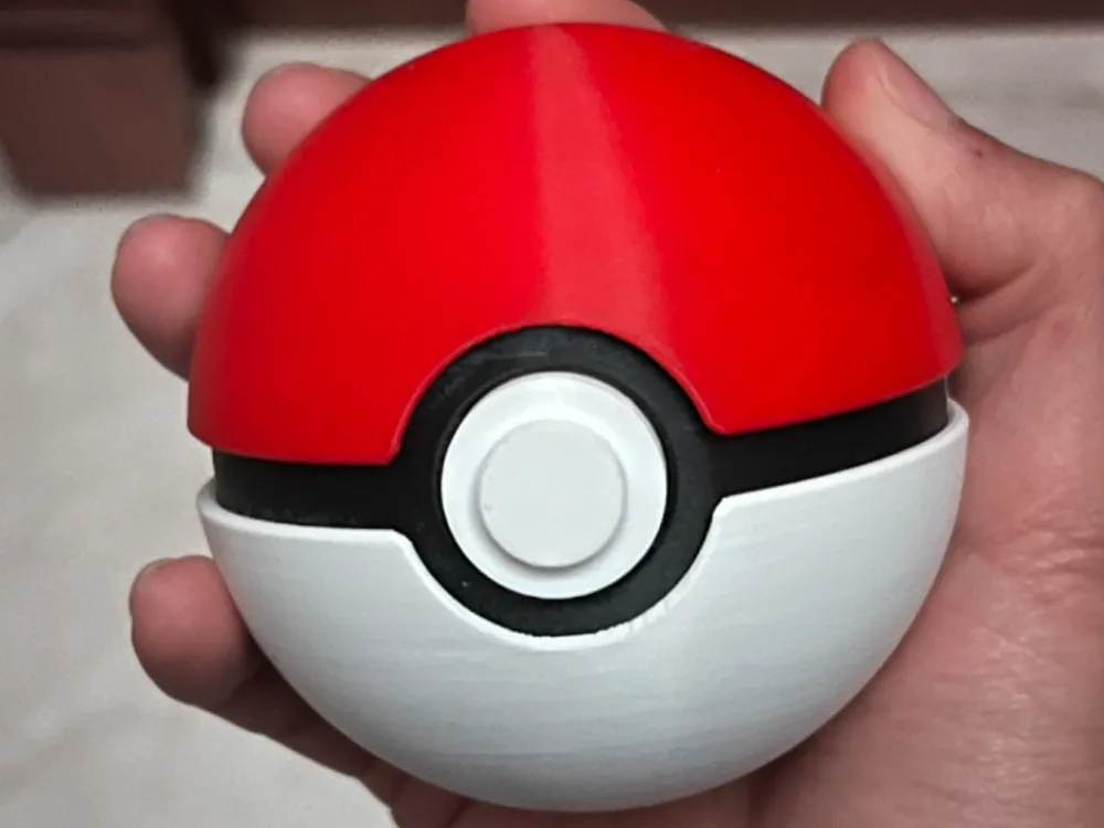 Life Sized Pokeball (no AMS) - Free 3D Print Model - MakerWorld