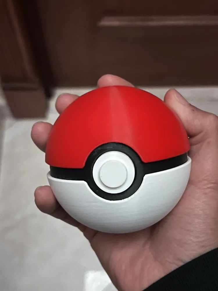 Life Sized Pokeball (no AMS) - Free 3D Print Model - MakerWorld
