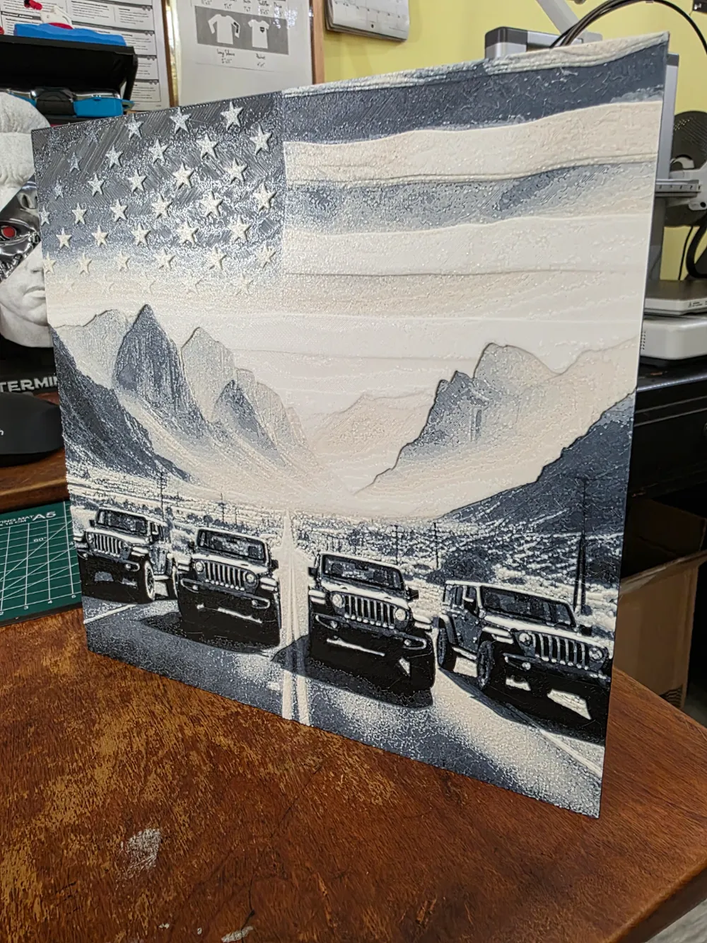 Jeepin In America HueForge V2 by Anthony - MakerWorld