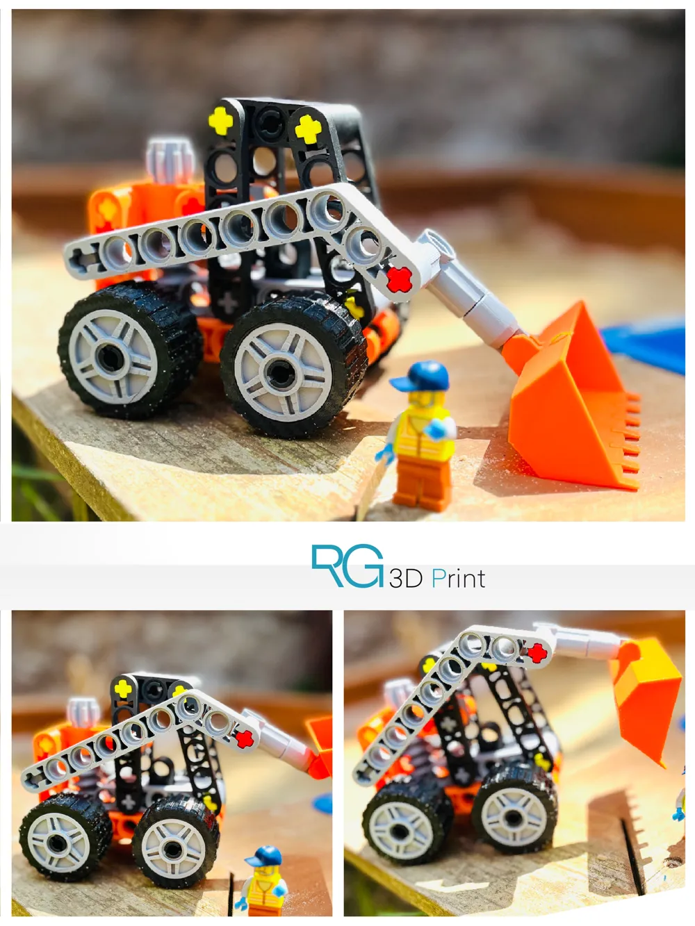 Large 2x Scale Brick Skid-Steer Loader - Free 3D Print Model - MakerWorld