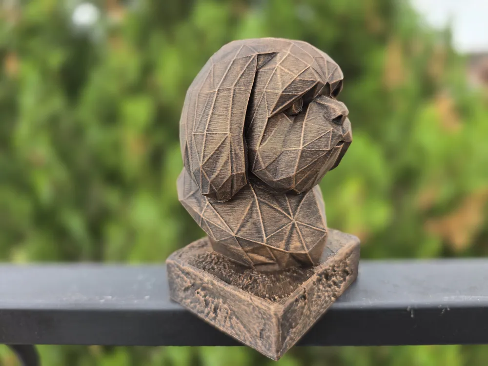 SHIH TZU LOW POLY BUST by Messy_Panda MakerWorld: Download Free 3D Models