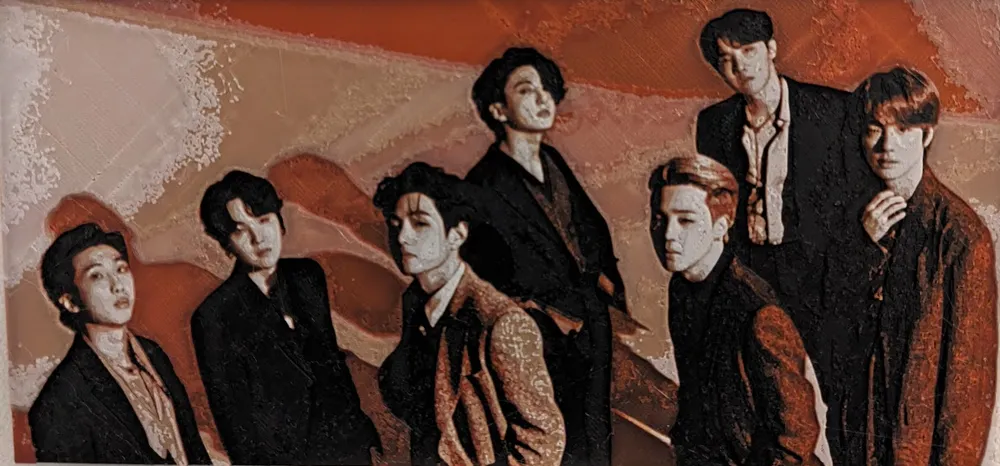 BTS Hueforge 4 colors by gularzob - MakerWorld