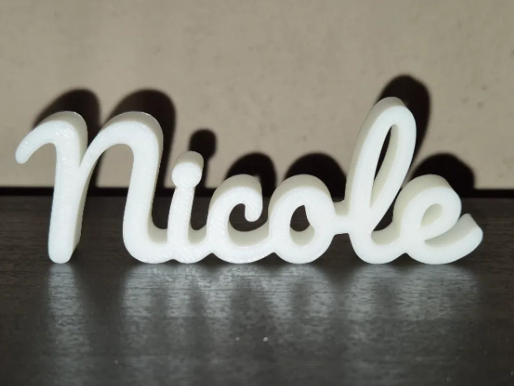 Nicole Name Sign Display Decor by GabT MakerWorld: Download Free 3D Models