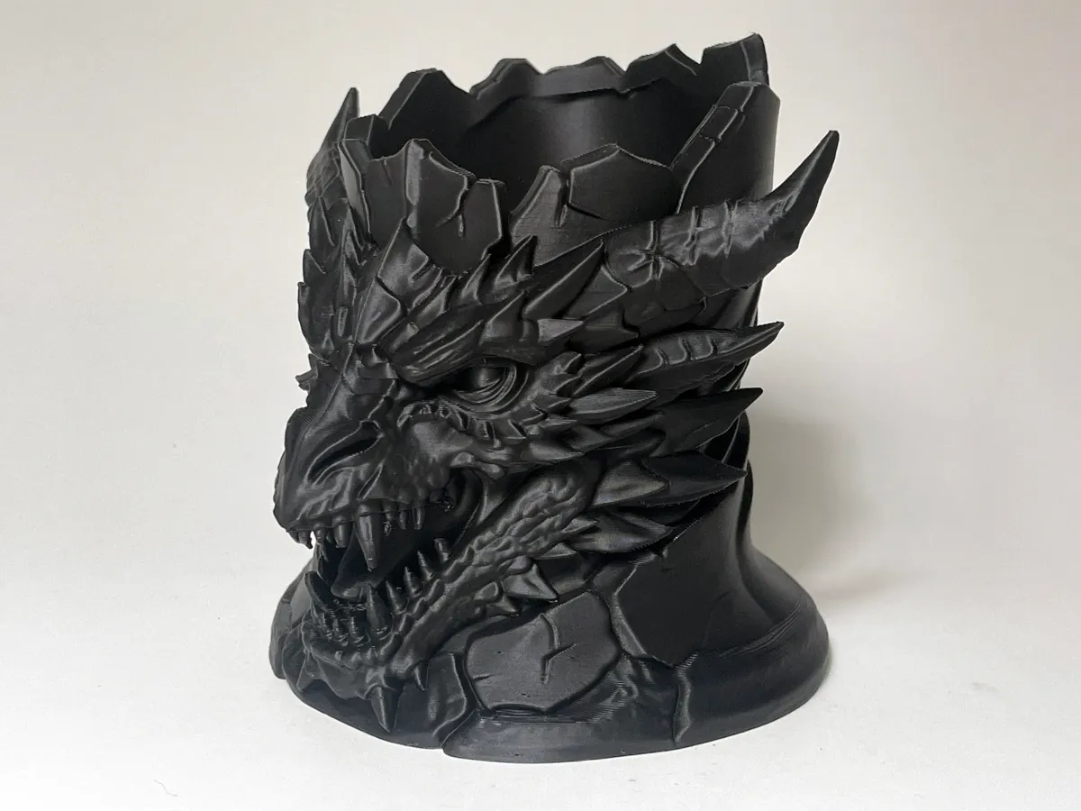 Dragon Fantasy Pen Holder, Planter & Desk Catchall - Free 3D Print ...