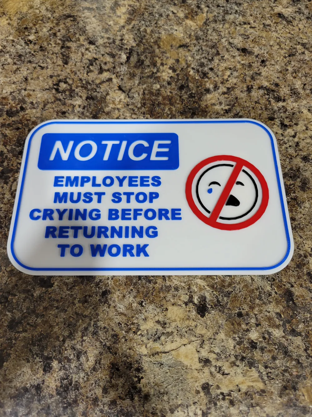 No crying at work by PBWyo3D - MakerWorld