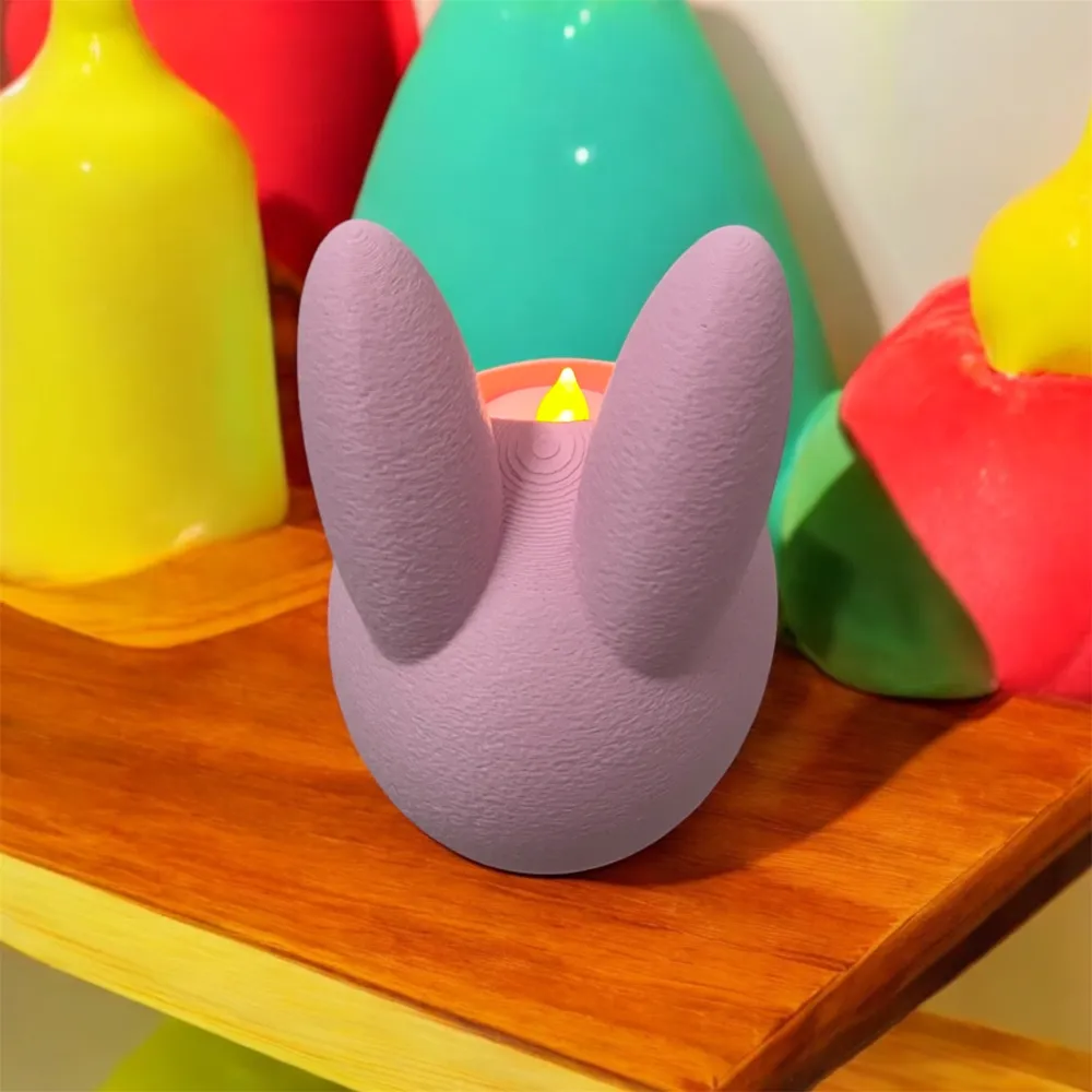 BunnyGlow – LED Bunny Candle Holder Tea light by makerlampit MakerWorld ...