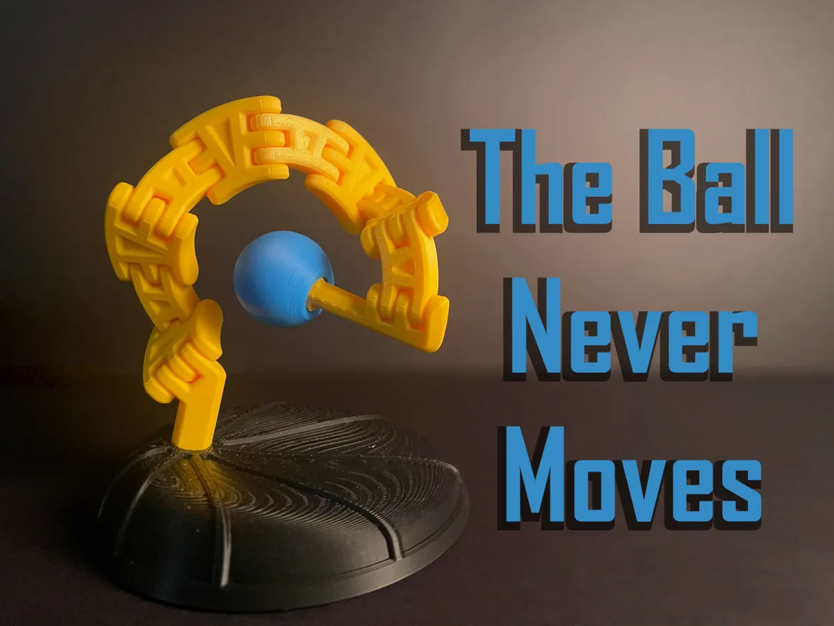 Fixed-Center Kinetic Sculpture | Floating Ball - Free 3D Print Model ...