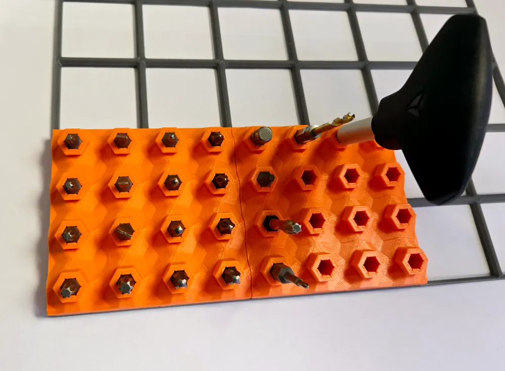 Screw Bitfinity, Tileable_Gridfinity_2 Grids Wide_ by ACe - MakerWorld