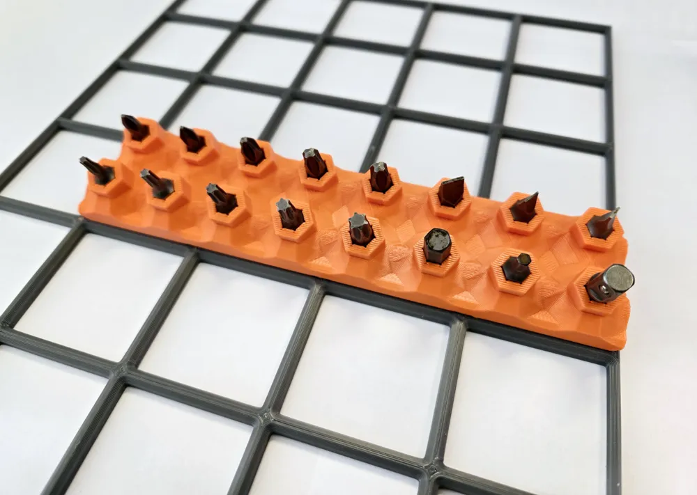 Screw Bitfinity, Tileable_Gridfinity_2 Grids Wide_ by SFYoung - MakerWorld