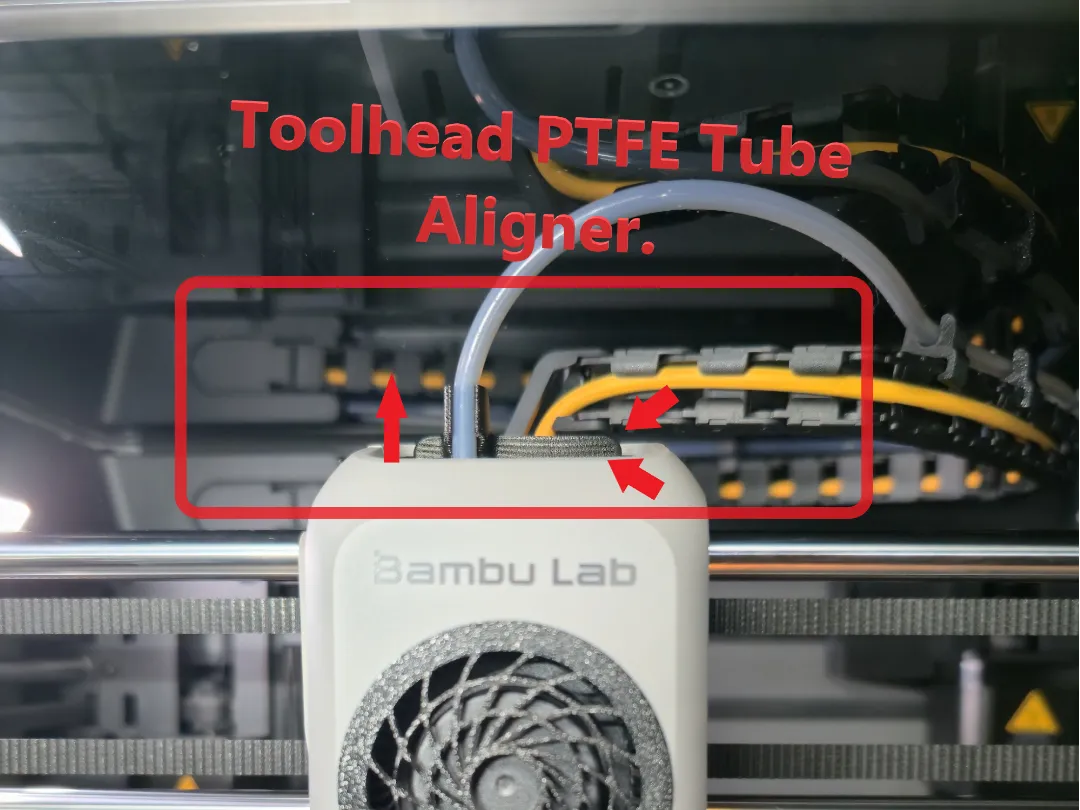 P2S Toolhead PTFE Tube holder / vertical aligner by Ryxxi_makes ...