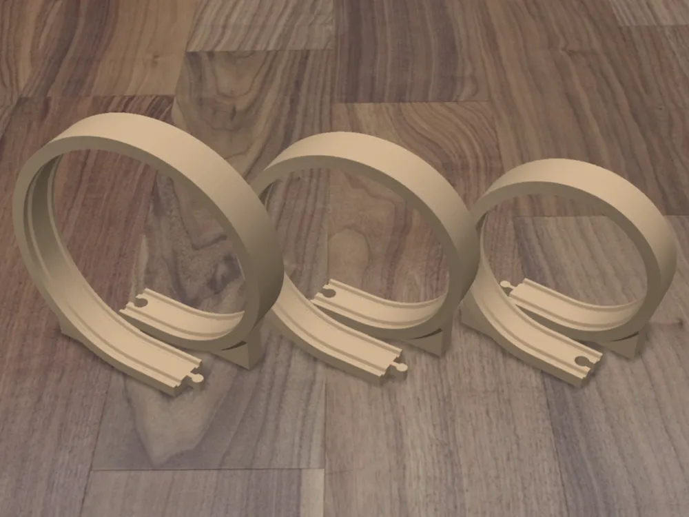 Toy Train Loop (for wooden train track set) by SammMakerWorld: Download ...