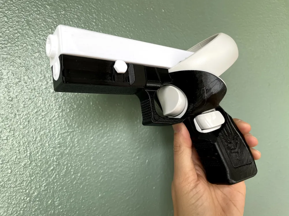 Oculus Quest 2 VR pistol grip - Quest 3 compatible - Free 3D Print ...