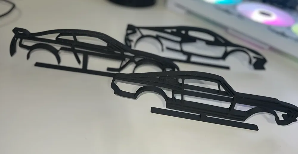 Car Desk Silhouettes - Free 3D Print Model - MakerWorld