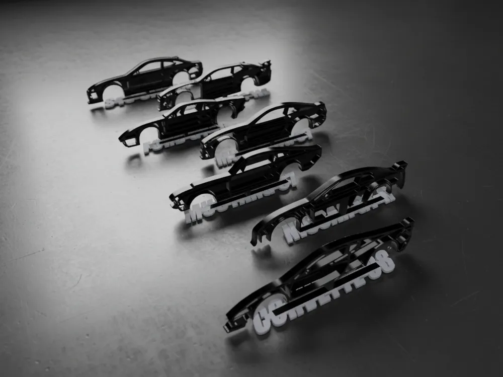 Car Desk Silhouettes - Free 3D Print Model - MakerWorld