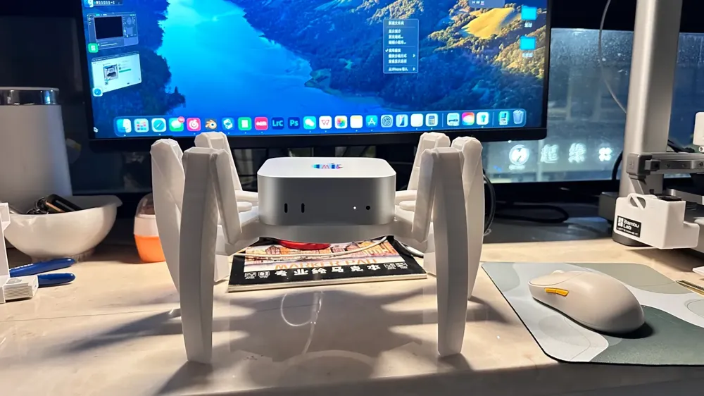 Mac mini Stand Hexapod Robot Version by user_2188327847 - MakerWorld