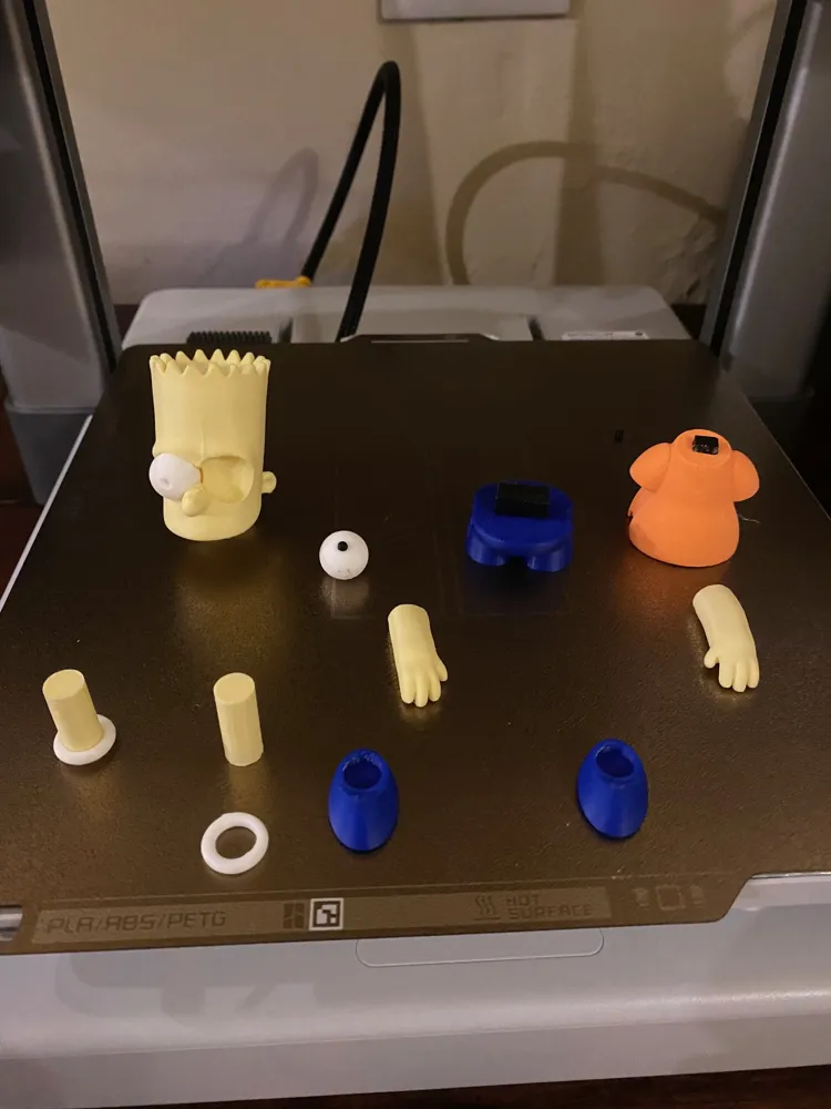 Bart Simpson NO AMS - Free 3D Print Model - MakerWorld