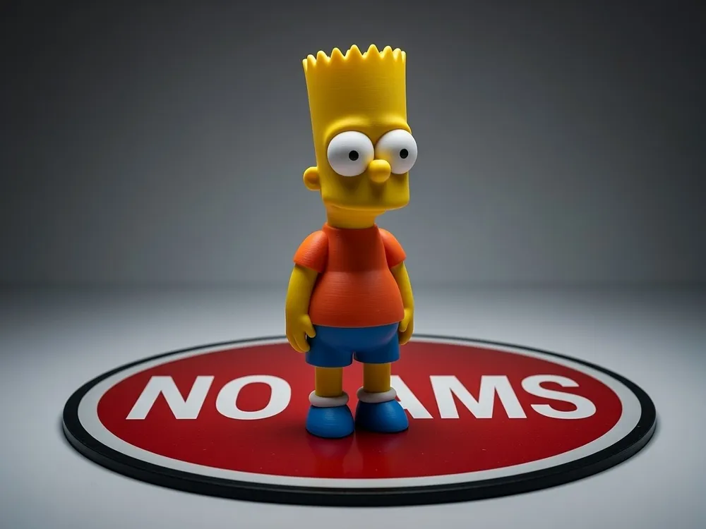 Bart Simpson SIN AMS - Modelo de impresión 3D gratuito - MakerWorld