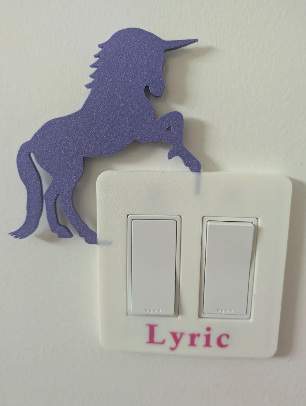 Unicorn Light Switch Cover Remixed by 3D Printer Gods MakerWorld ...