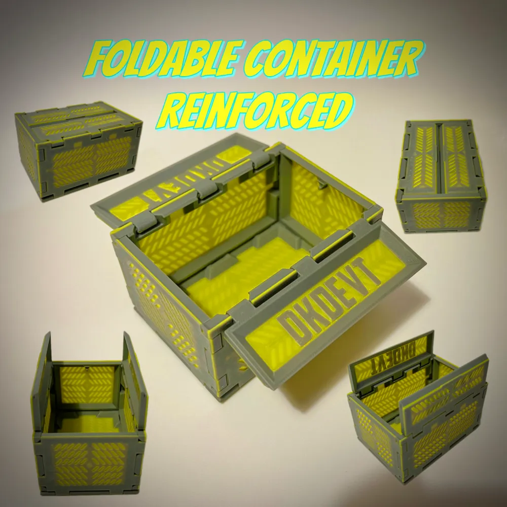Foldable Containerbox Reinforced Print In Place Remixed By Dkdevt