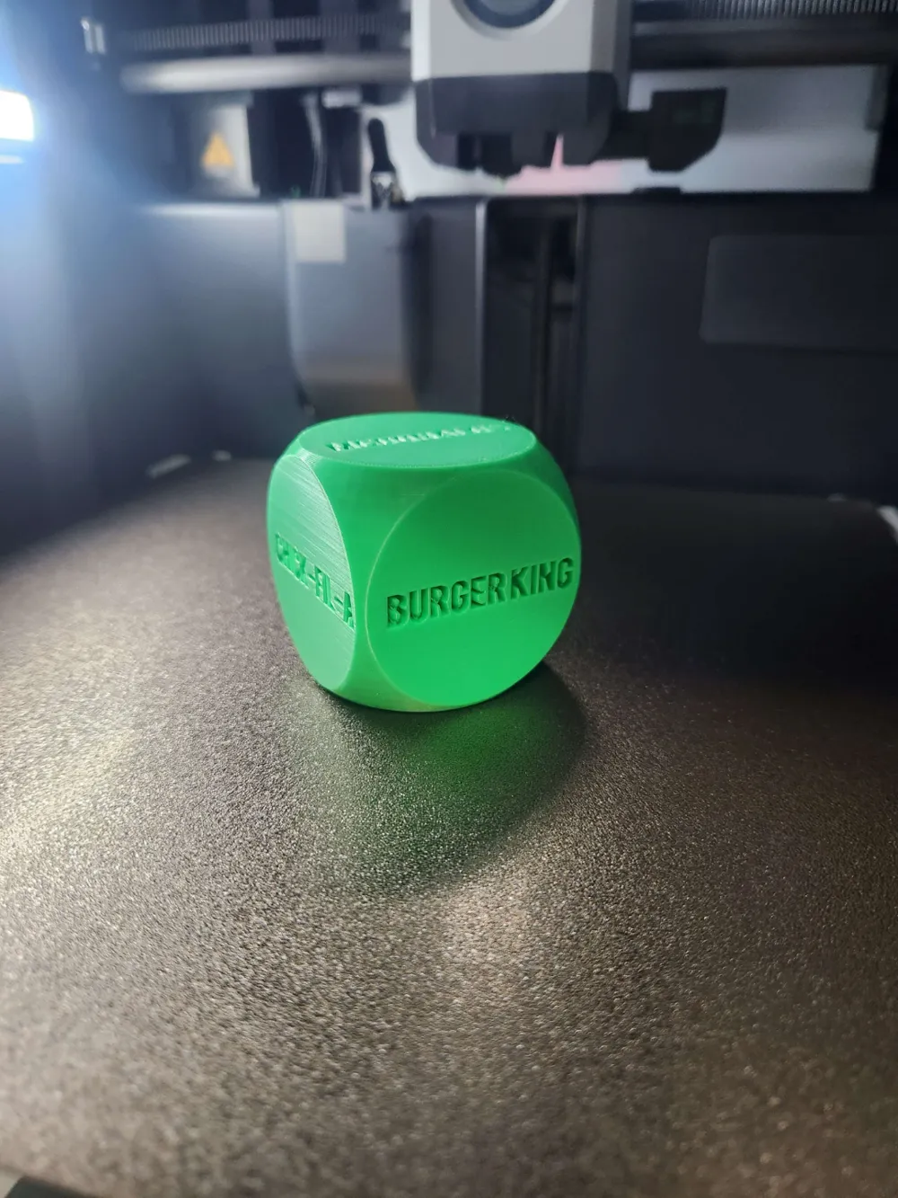 Where to eat dice (Fast Food Dice) by That One Guy - MakerWorld