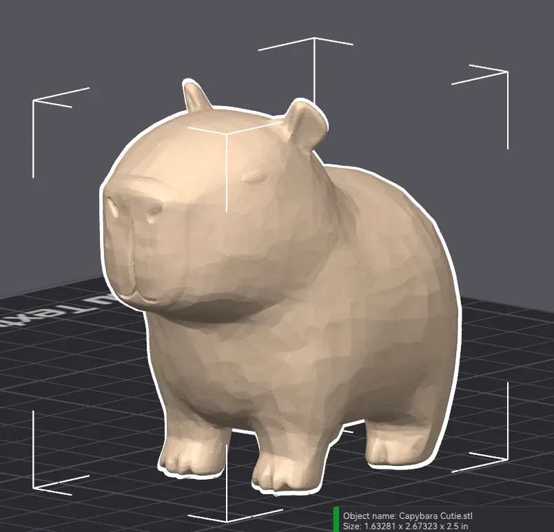 Capybara animal miniature by Pachira PlantersMakerWorld: Download Free ...