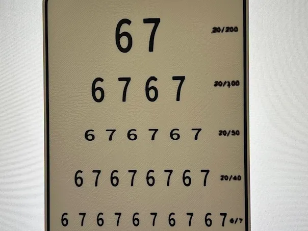 6 7 Eye Chart by Jimgoo MakerWorld: Download Free 3D Models